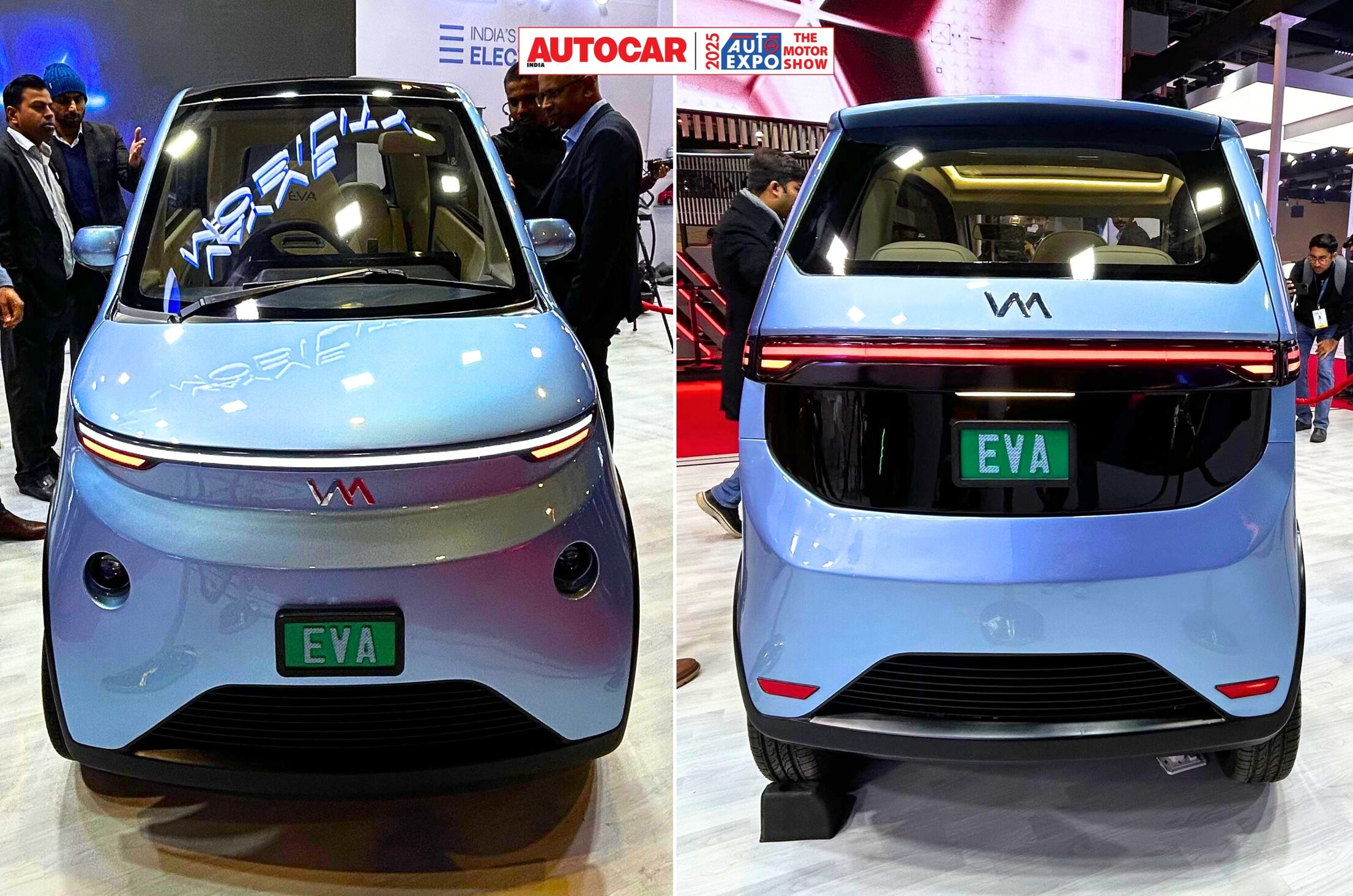 Vayve Eva solar powered car, price, range, features, specs, urban car, Auto Expo 2025 | Autocar ...